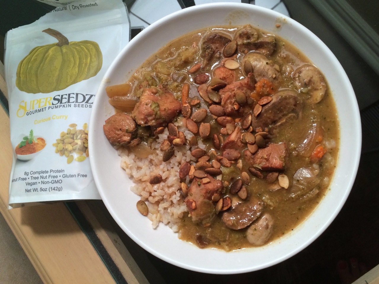 Green Coconut Curry Chicken, Crock Pot Style