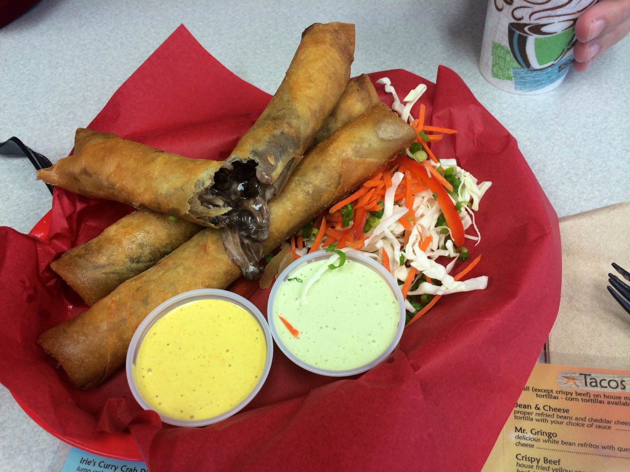 Ultimate Island Food: Lobster & Black Bean Spring Rolls